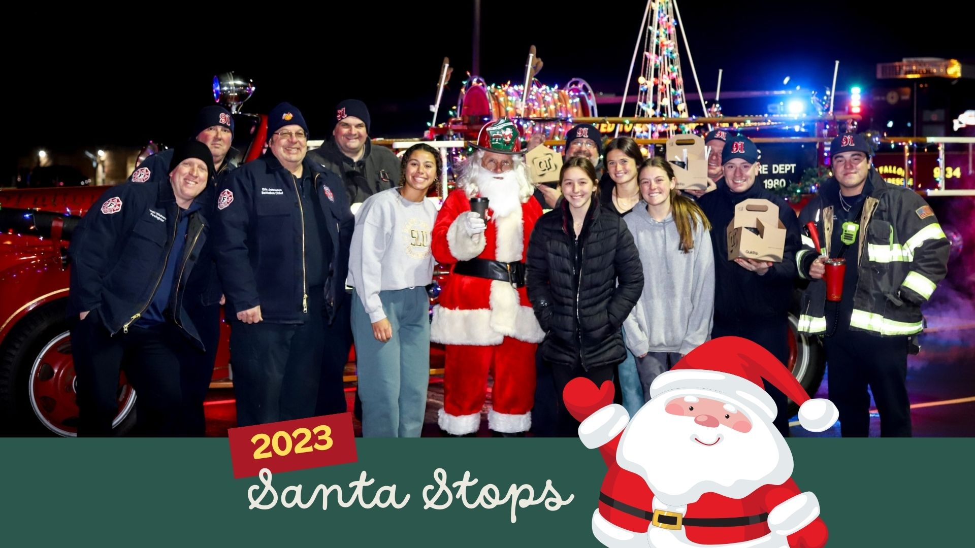2023 Santa Stops - O'Fallon Fire